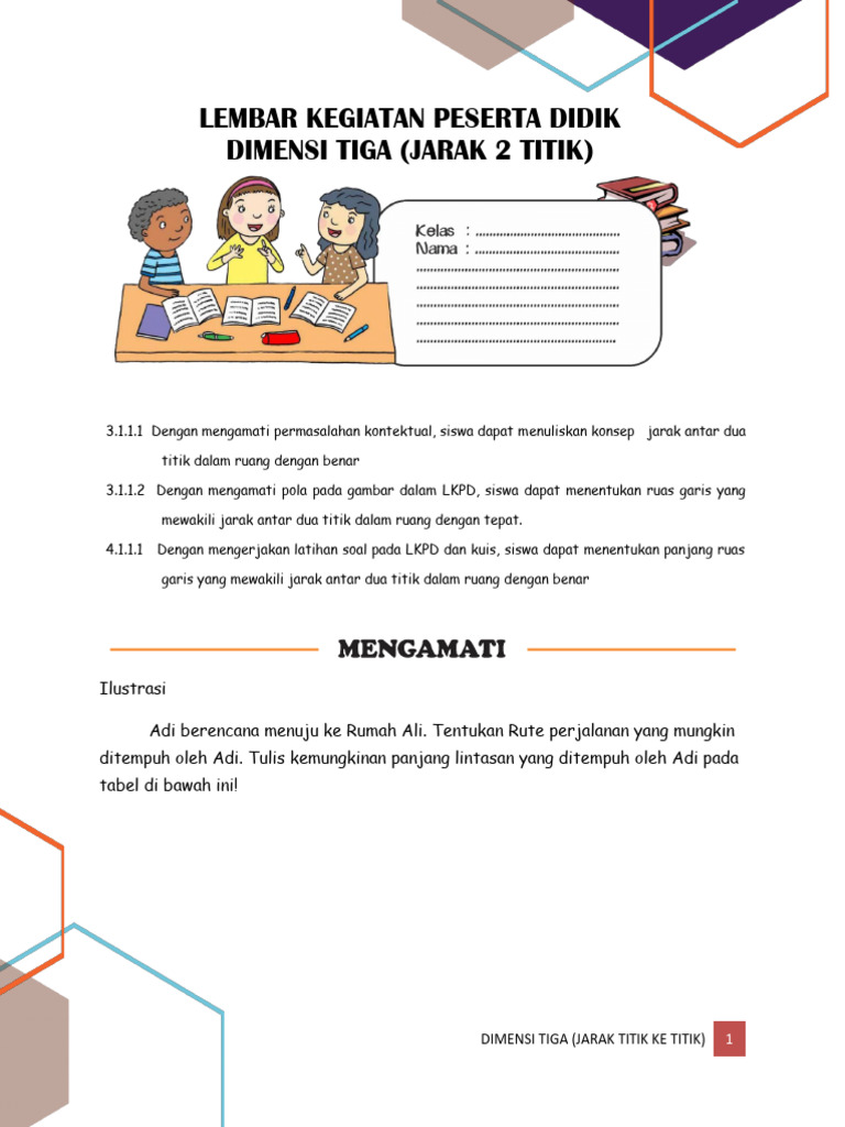 LKM 1 Jarak Dua Titik | PDF