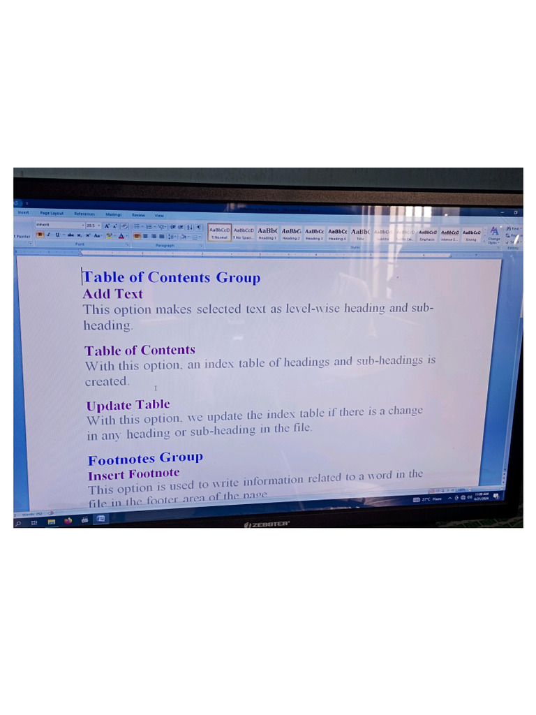 Ms Office Notes 4 | PDF