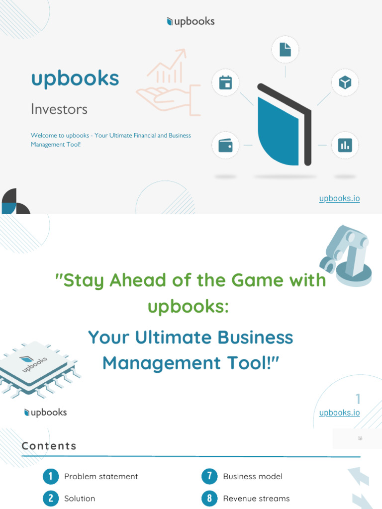 Upbooks Investors Deck | PDF