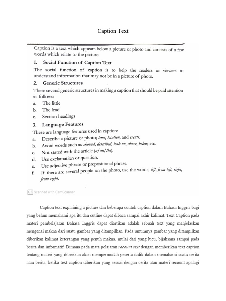 Caption Text | PDF