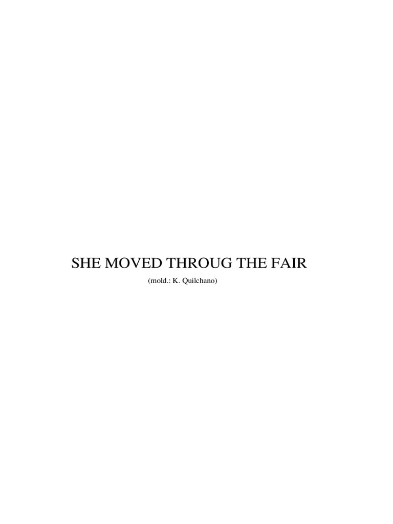 SHE MOVED THROUGH THE FAIR-Partitura - y - Partes | PDF