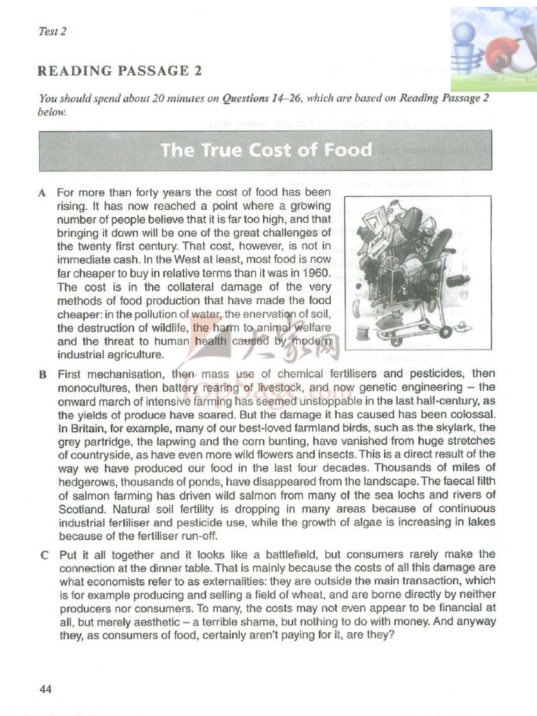 The true cost of food | PDF
