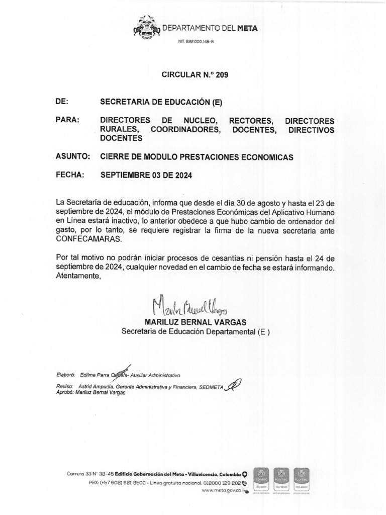 CIRCULAR No 209 DE 2024 | PDF
