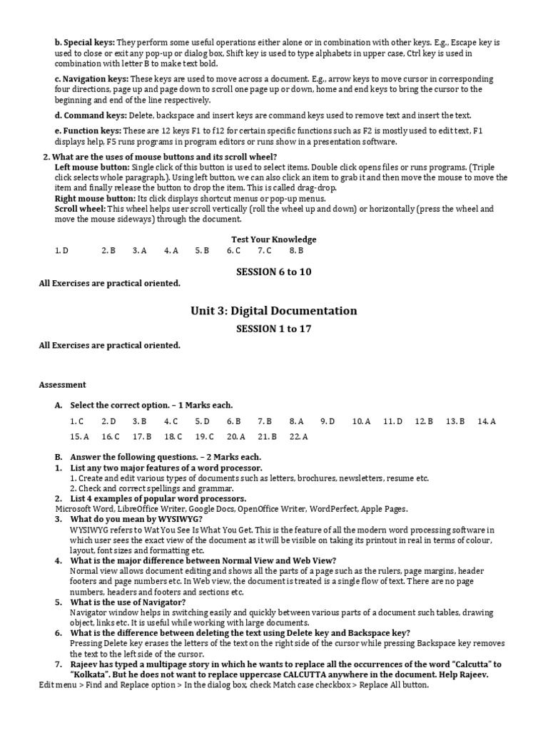 Class IX Part B Ch-3 Digital Documentation | PDF