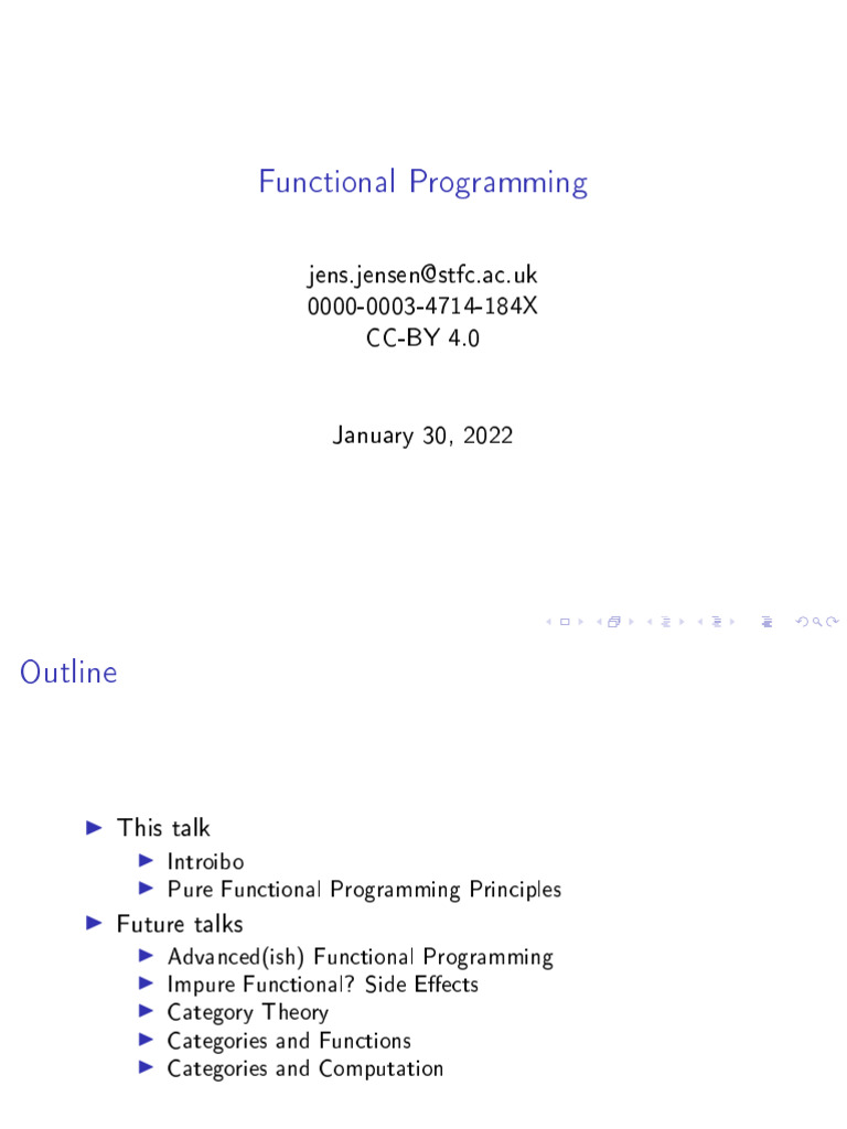 Functional Programming 1 | PDF