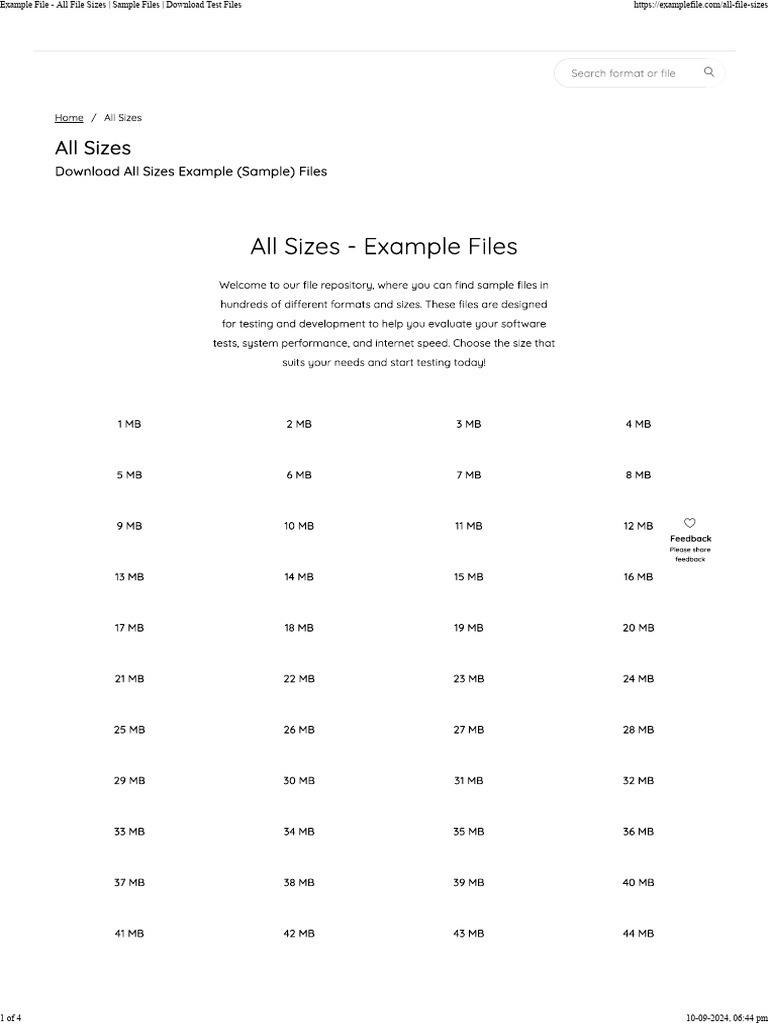 2 Example File - All File Sizes - Sample Files - Download Test Files | PDF