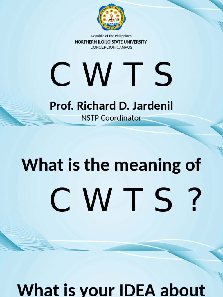 CWTS Module 1 | PDF