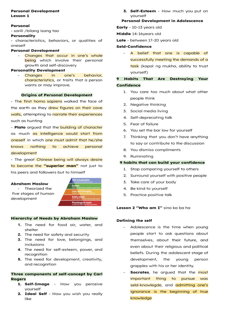 Perdev Reviewer 1 | PDF