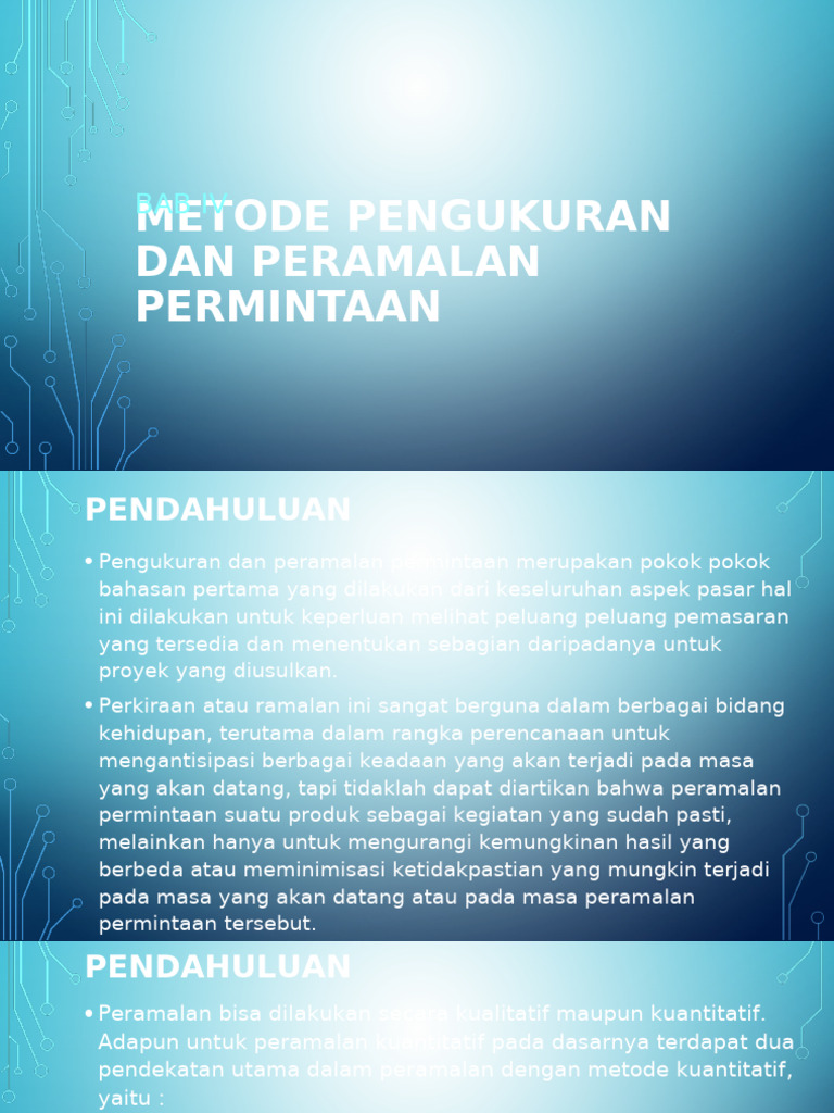 SKB 4 Metode Pengukuran Dan Peramalan Permintaan | PDF