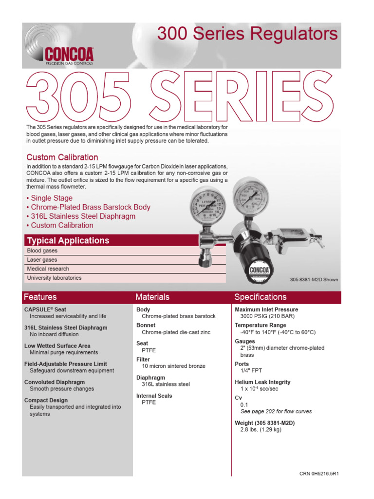 ADC3010 AF 305 Series Regulator | PDF