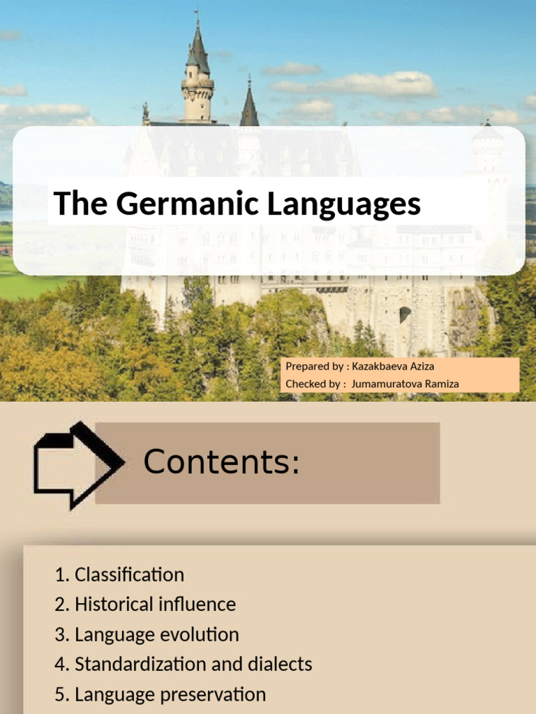 The Germanic Languages | PDF