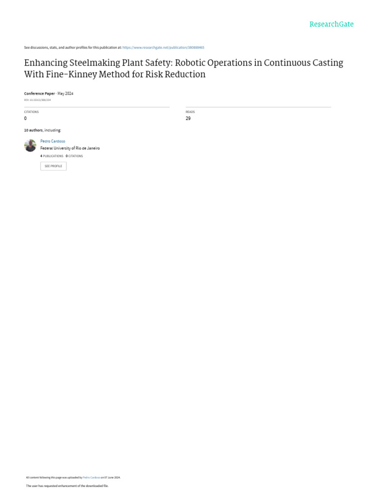 Enhancing Steelmaking Plant Safety: Robotic Operations in Continuous ...