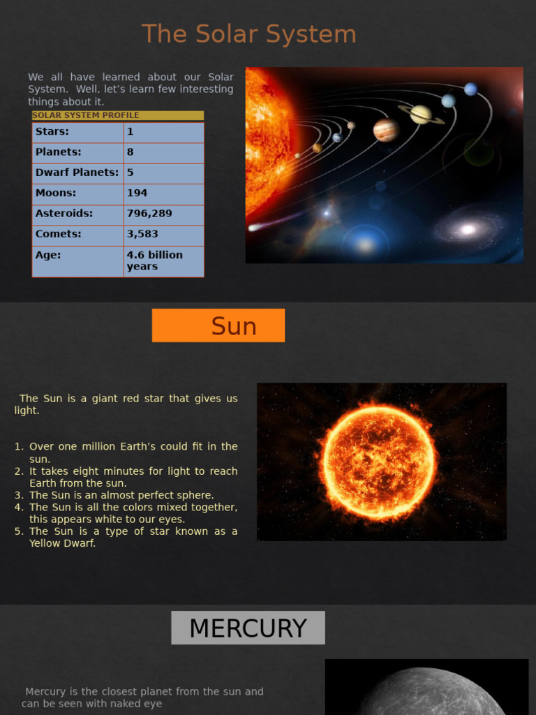 Solar System Presentation | PDF