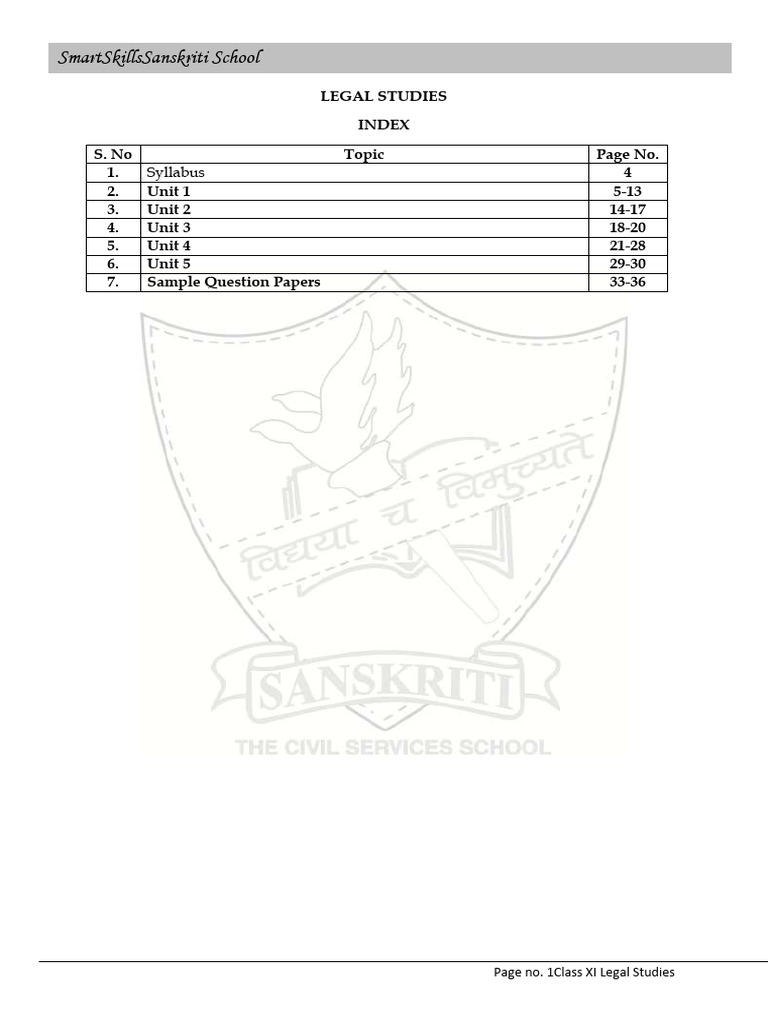 Legal Studies XI | PDF