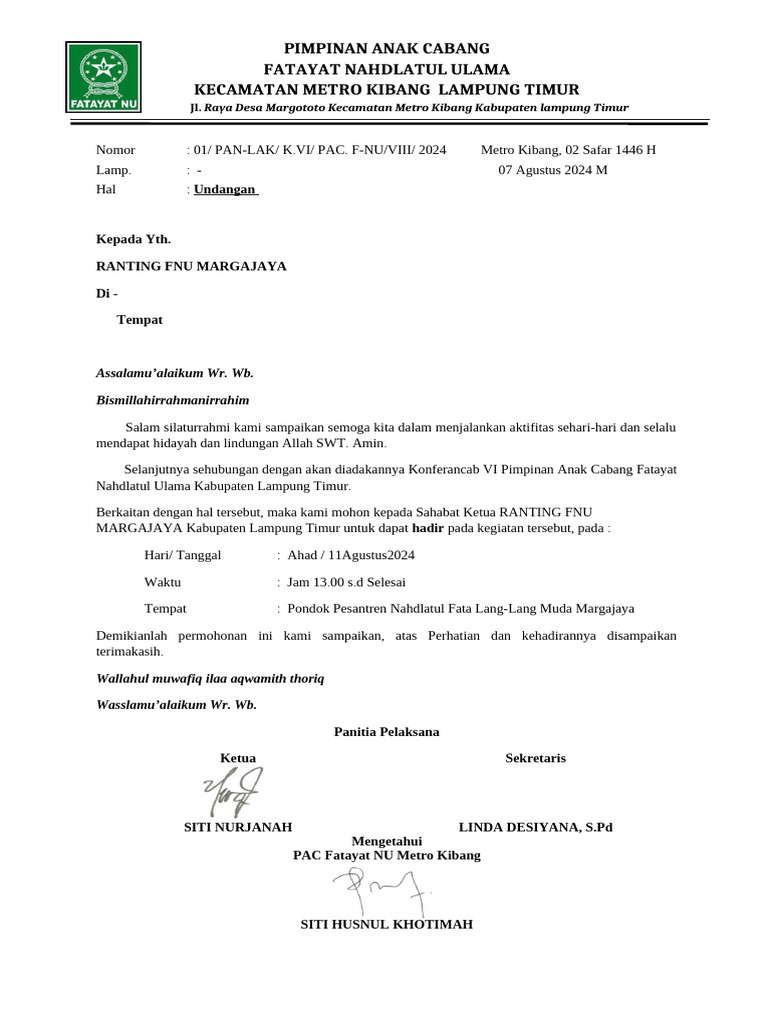 UNDANGAN KONFERENSI - Copy | PDF