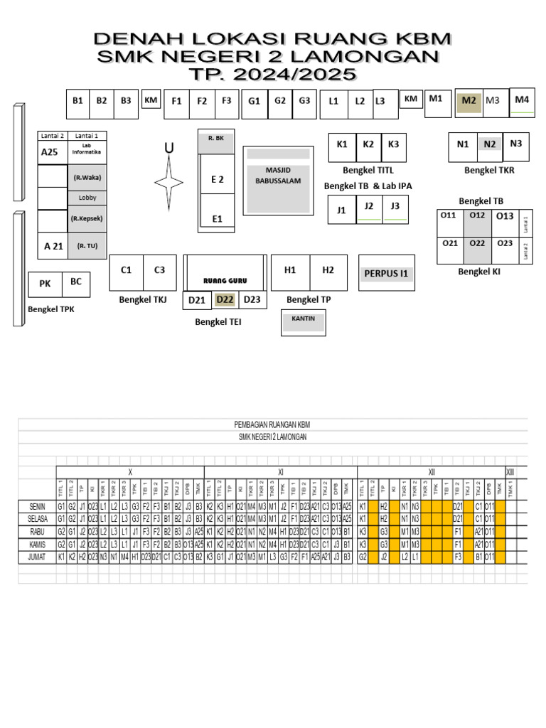 Denah Ruang Smkn2 LMG | PDF