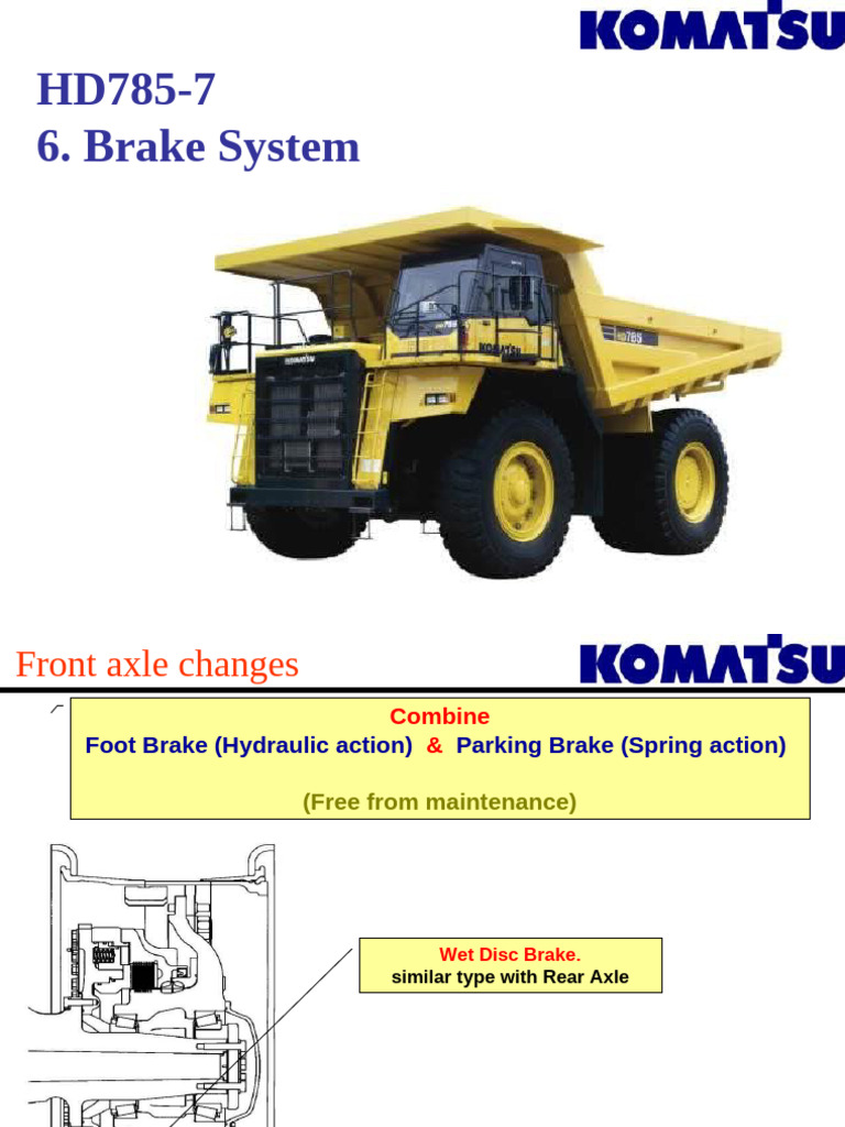 6. HD785-7 Brake System | PDF