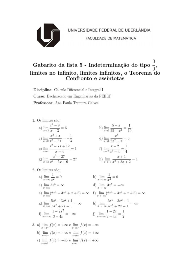 Gabarito Lista5 | PDF