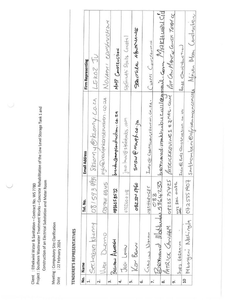 WS7780-Attendance-register---Clarification-meeting | PDF