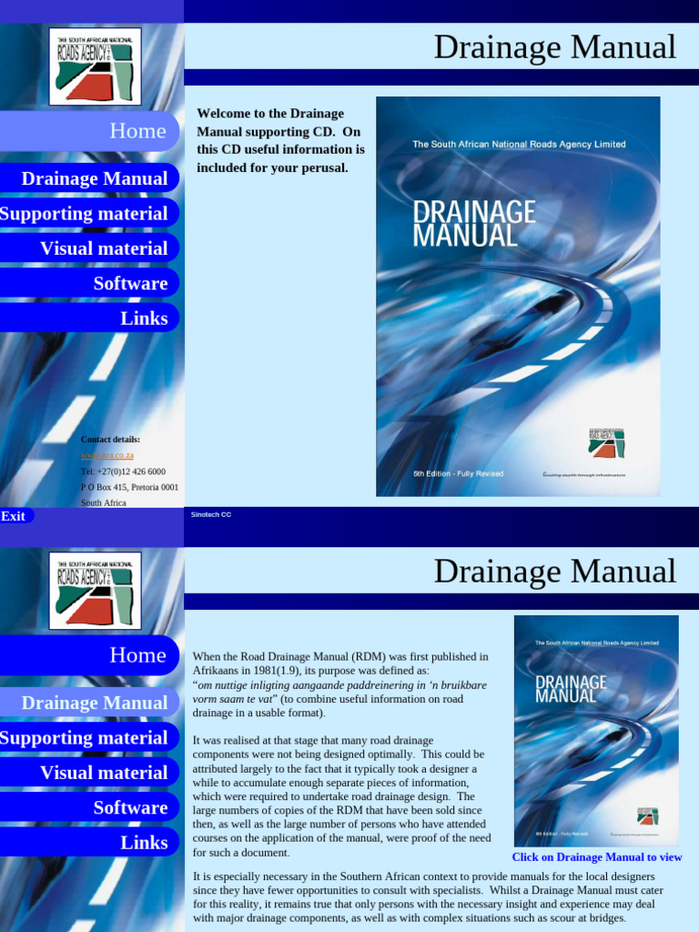 Drainage Manual | PDF | Environment | Technology & Engineering