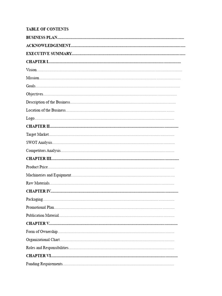 BUSINESS OUTLINE_entrep | PDF