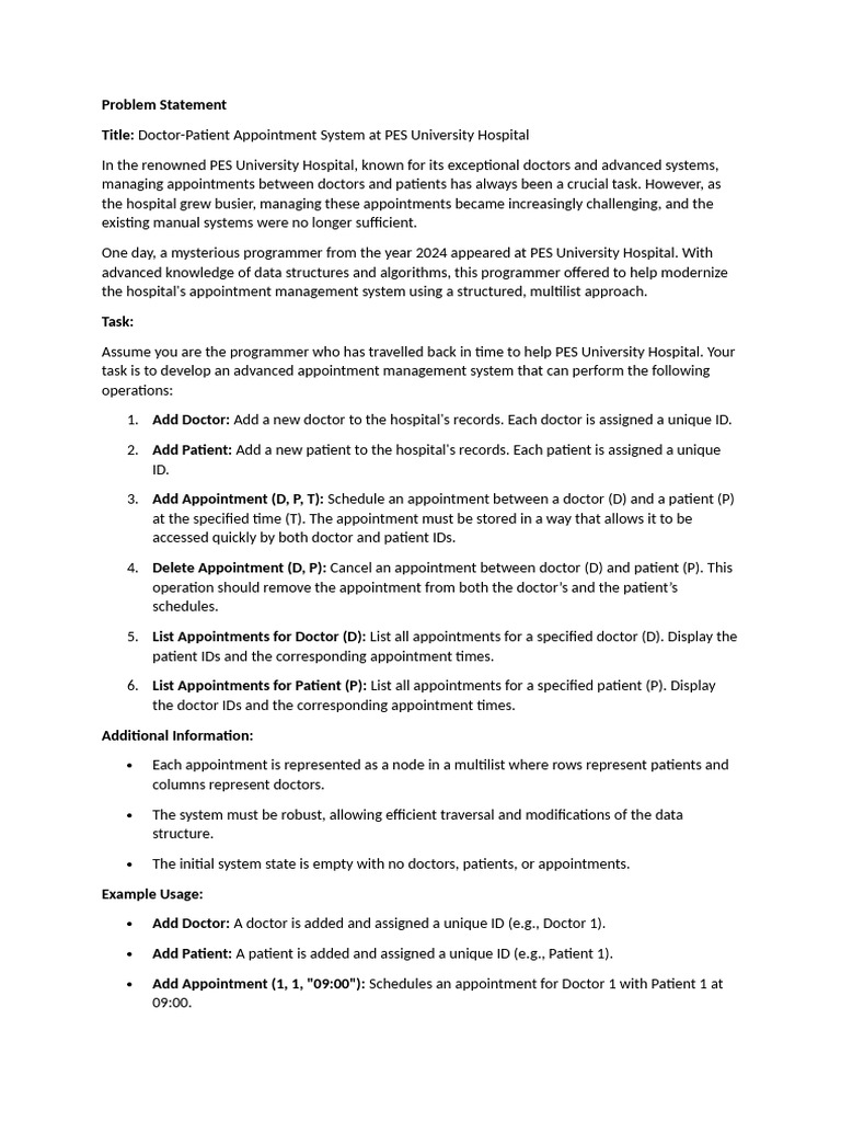 Problem Statement | PDF