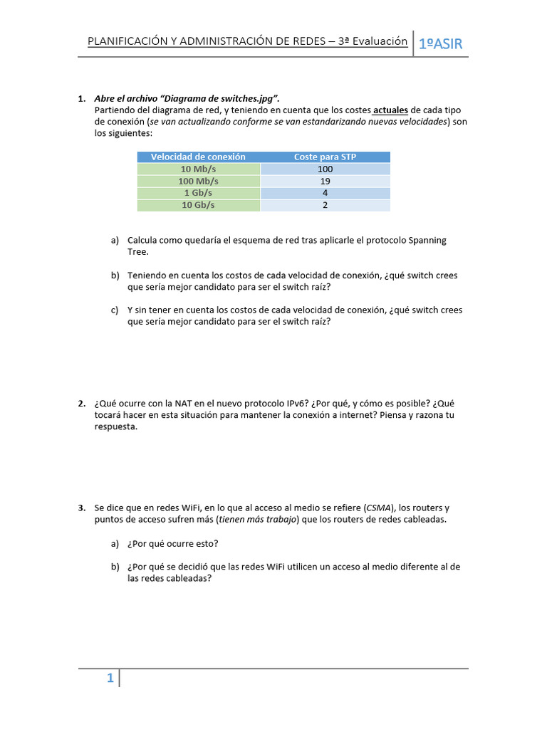 Examen 3ª Ev (1) | PDF