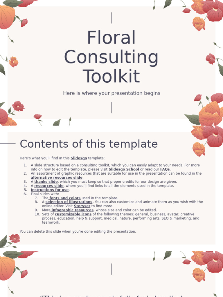 Floral Consulting Toolkit | PDF