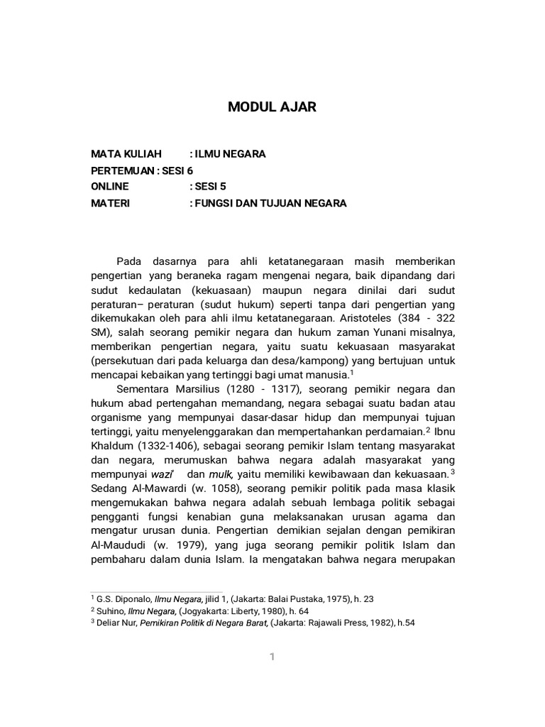 Modul - Perkuliahan - Sesi 6 | PDF