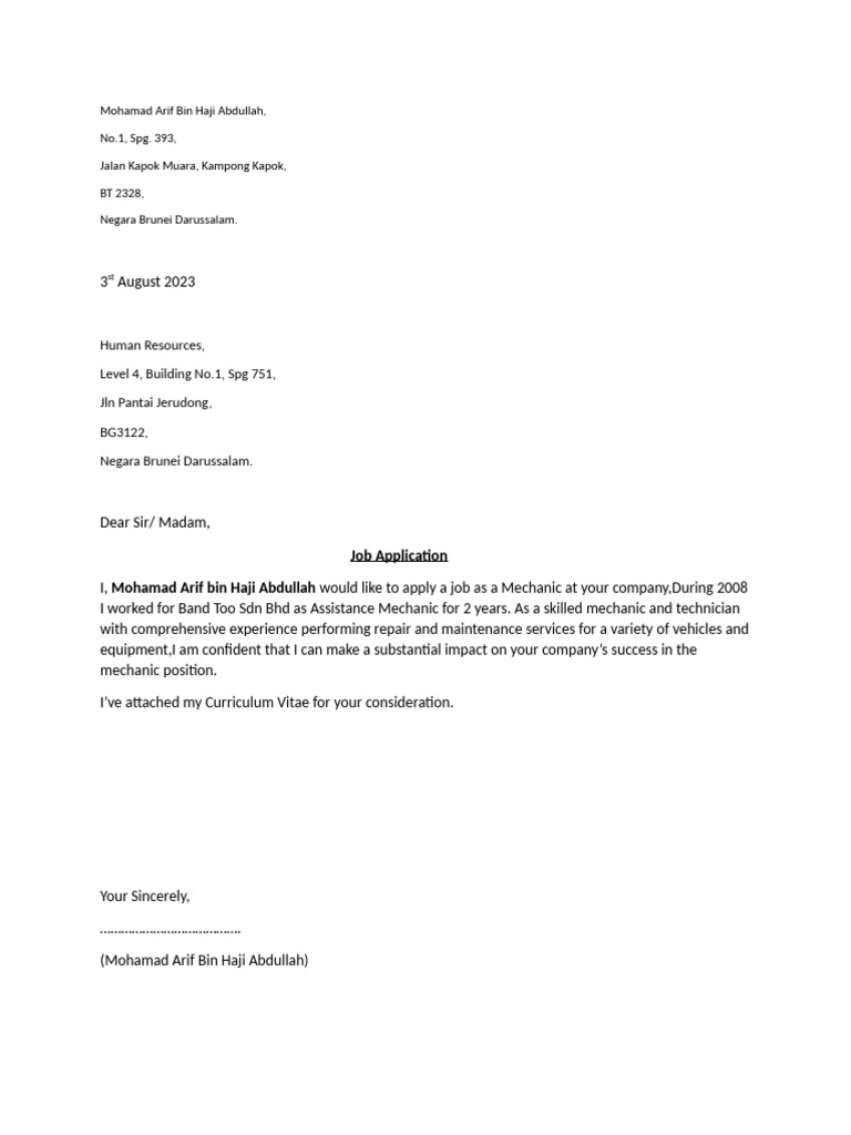 Job Application 2 | PDF