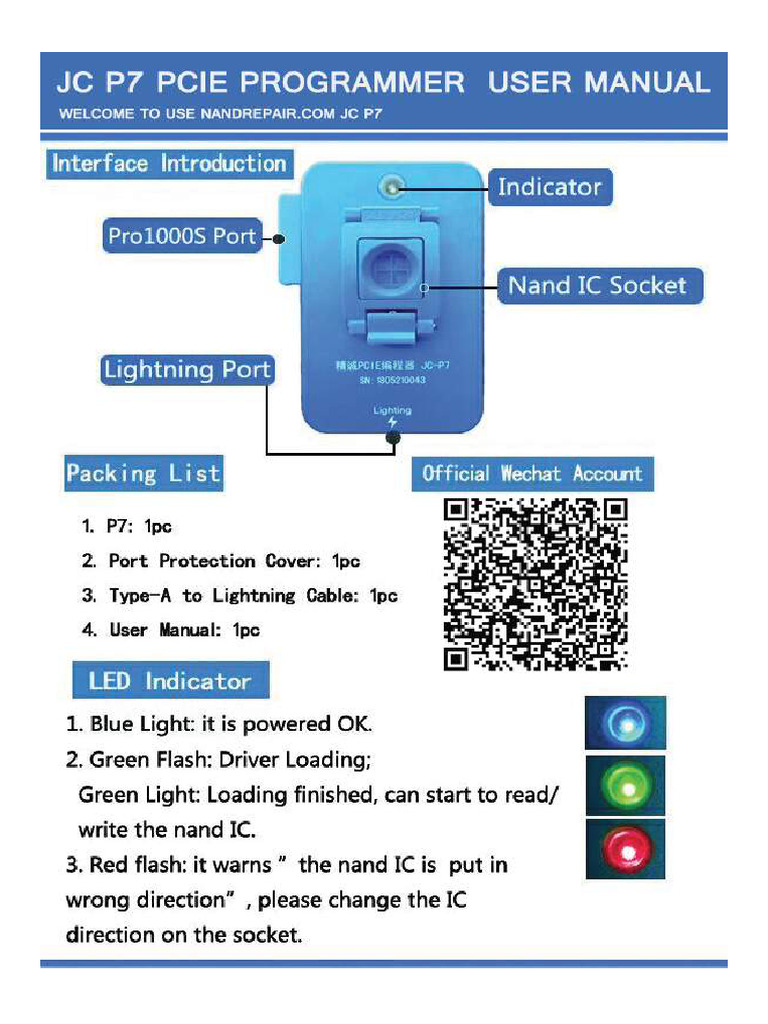 JC p7 Pcie Programmer User Manual Ilovepdf Compressed | PDF