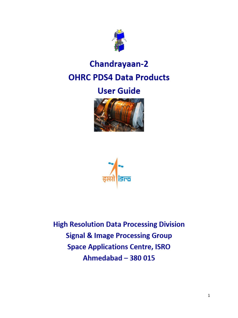 ch2 Ohrc Data Products User Guide | PDF