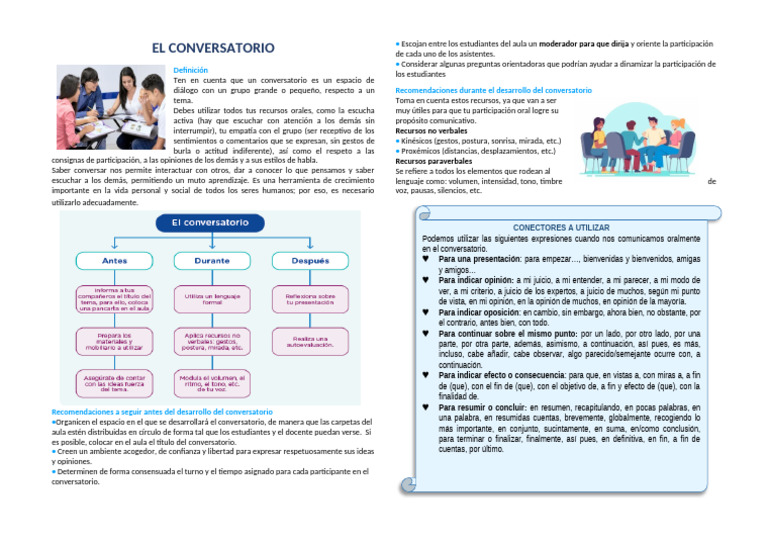 R1 El Conversatorio-Recomendaciones | PDF