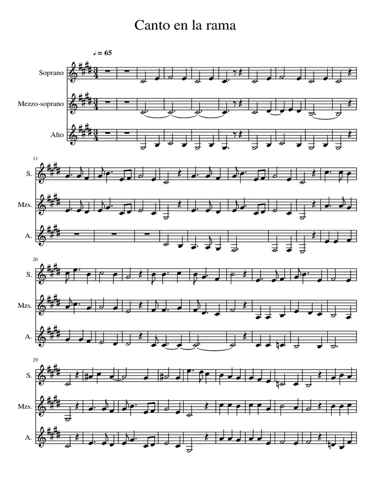 Canto en La Rama PDF | PDF
