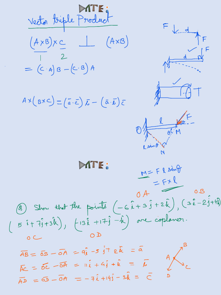Mathematics - Vector Algebra - Lec-03 | PDF