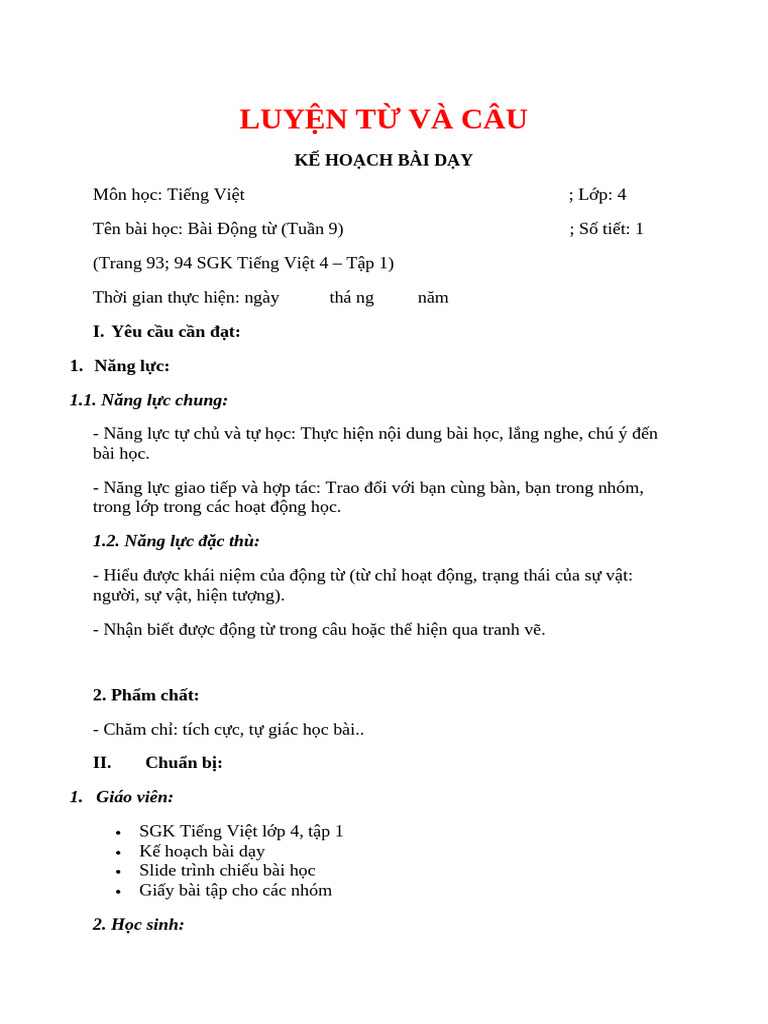 PPTV 2-Giáo Án | PDF