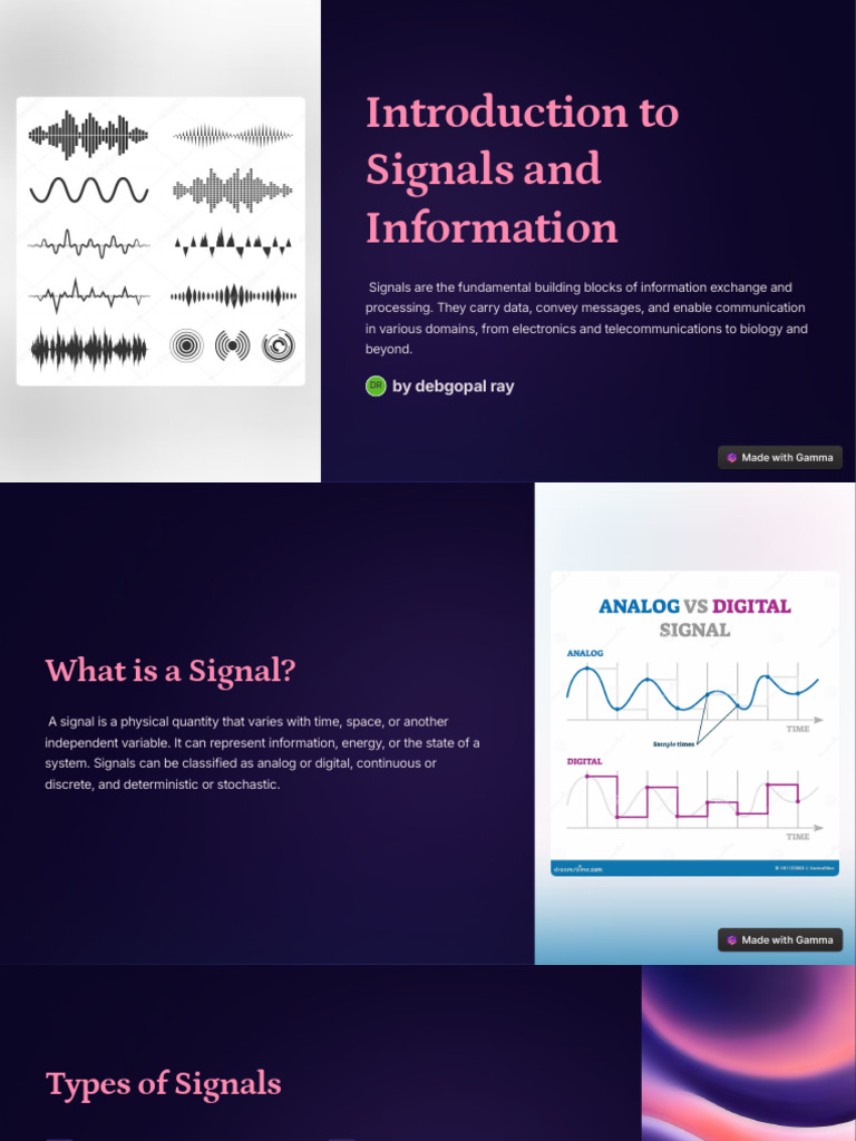 Introduction To Signals and Information | PDF