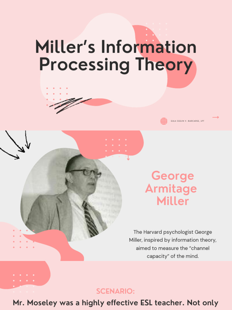 George Miller Information Processing Theory | PDF | Learning | Memory