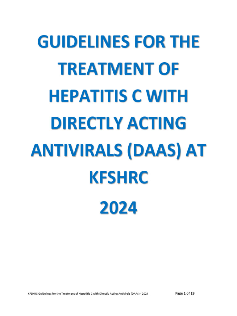 HCV Updated Guidlines | PDF