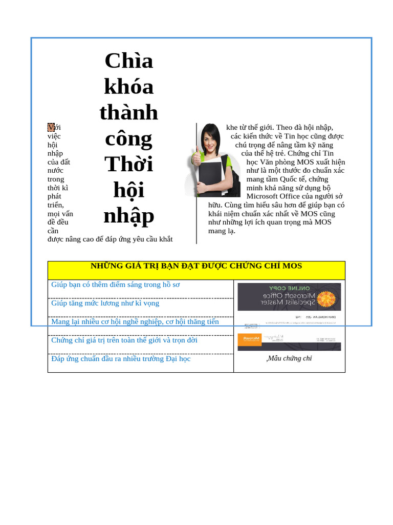 Bài Word CB 5 | PDF