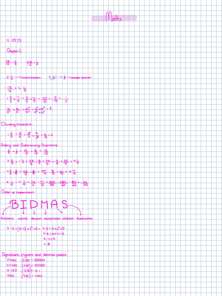 Maths Gcse Notes | PDF