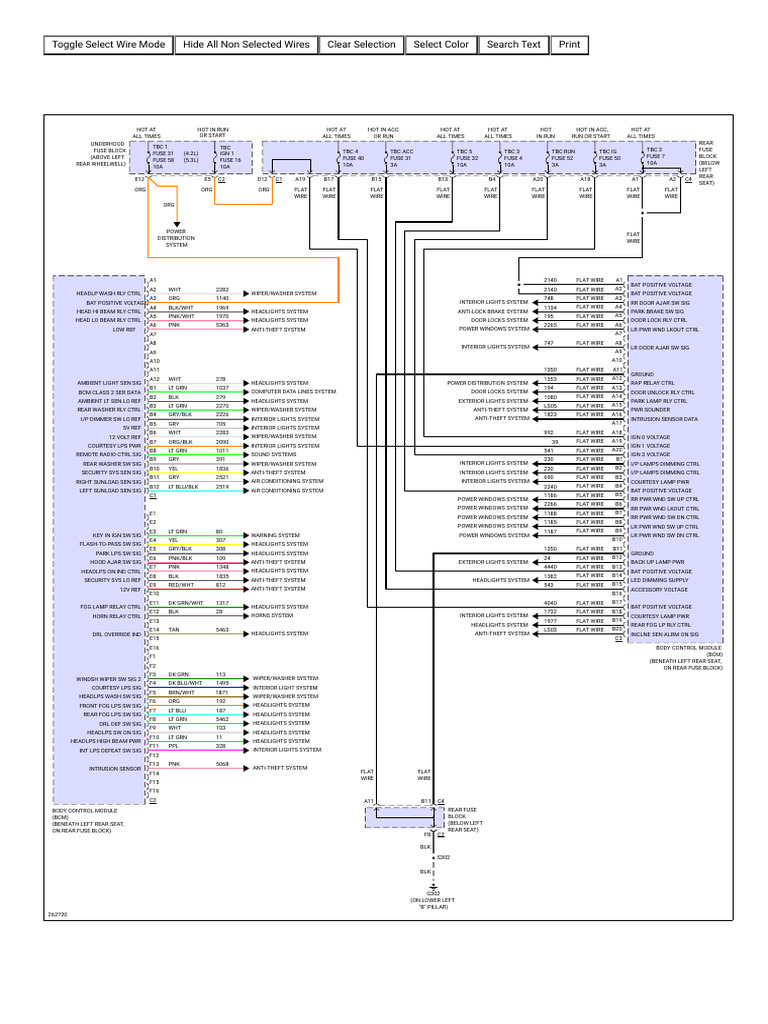 Toggle Select Wire Mode Hide All Non Selected Wires Clear Selection ...