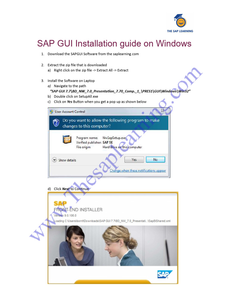 SAP GUI Installation Guide On Windows | PDF