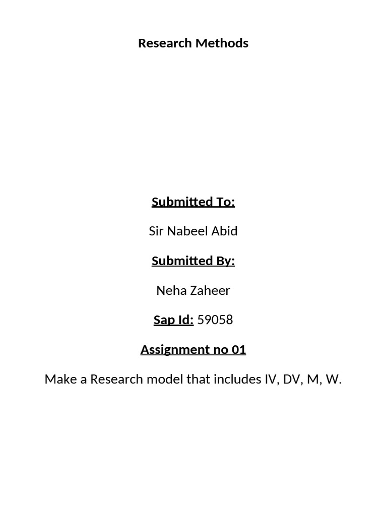 Research Methods | PDF