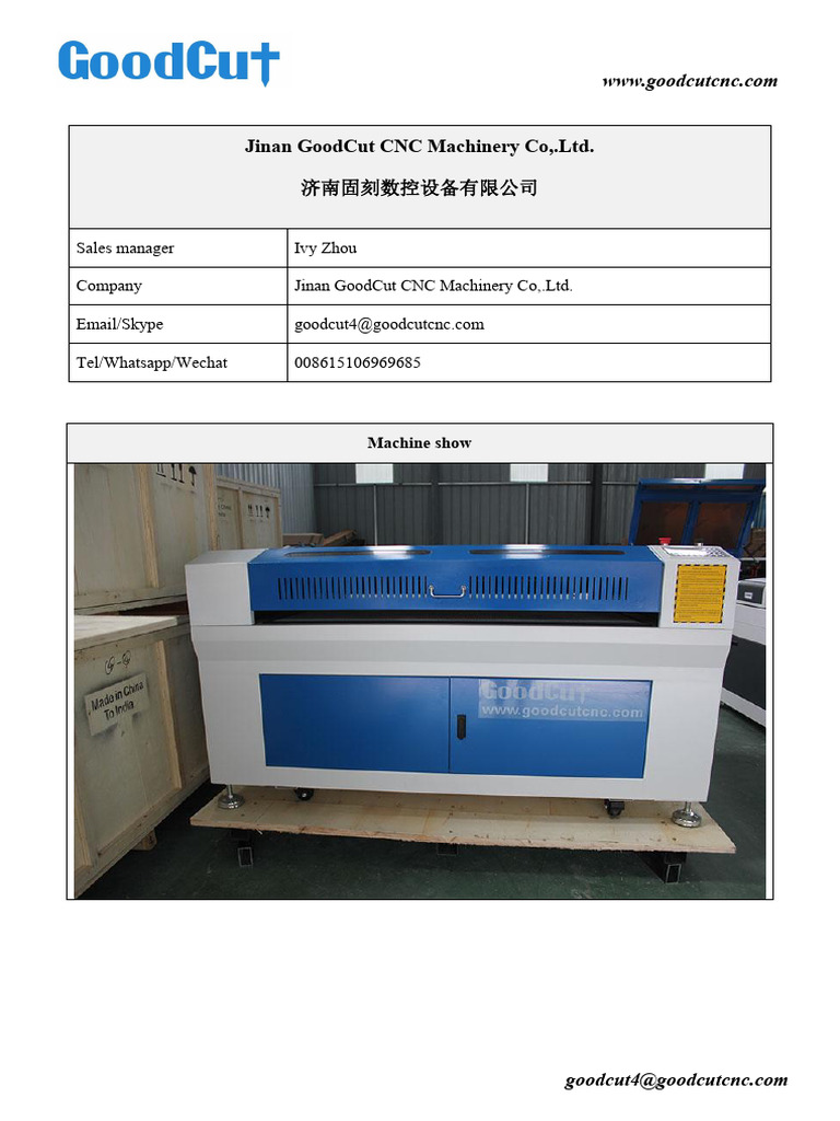 Laser Machine Quotation | PDF | Numerical Control