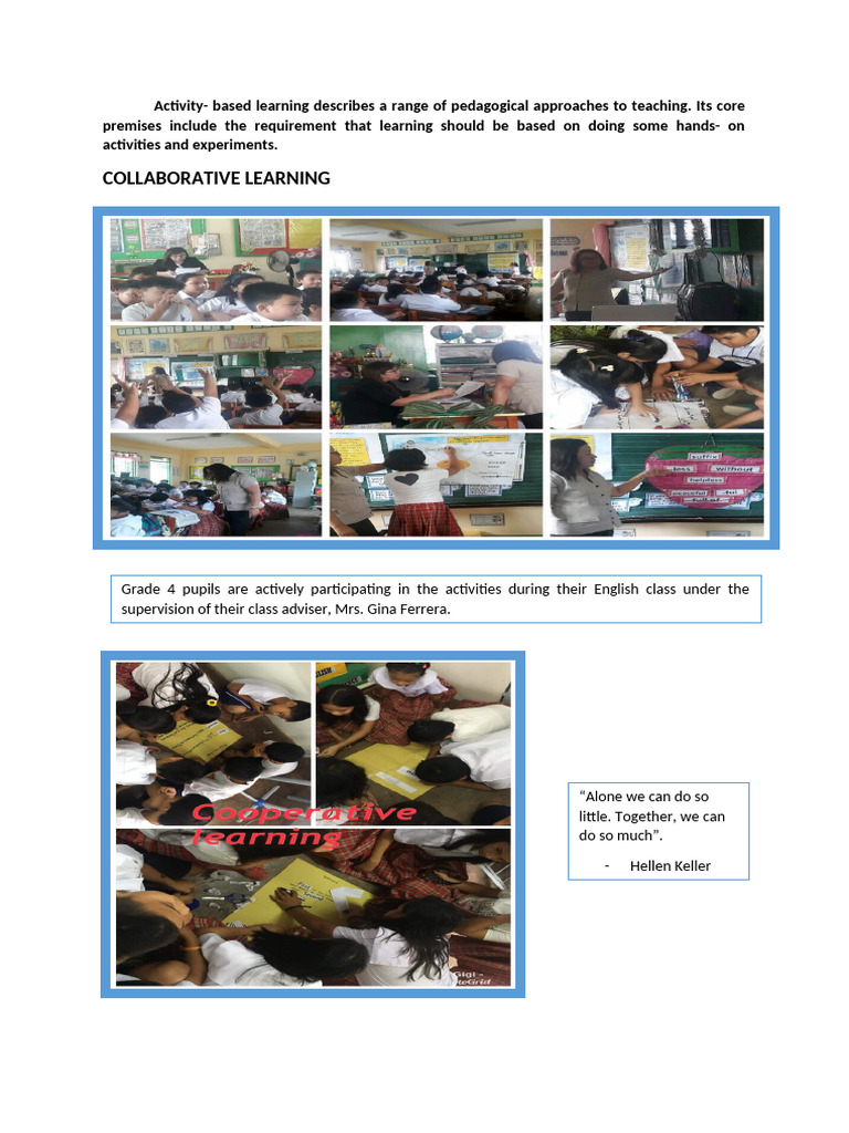 Collaborative Learning and Individual Learning | PDF