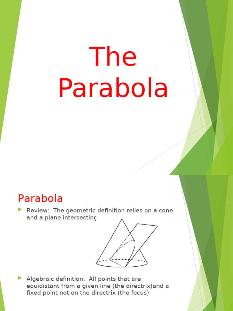 Parabolas | PDF