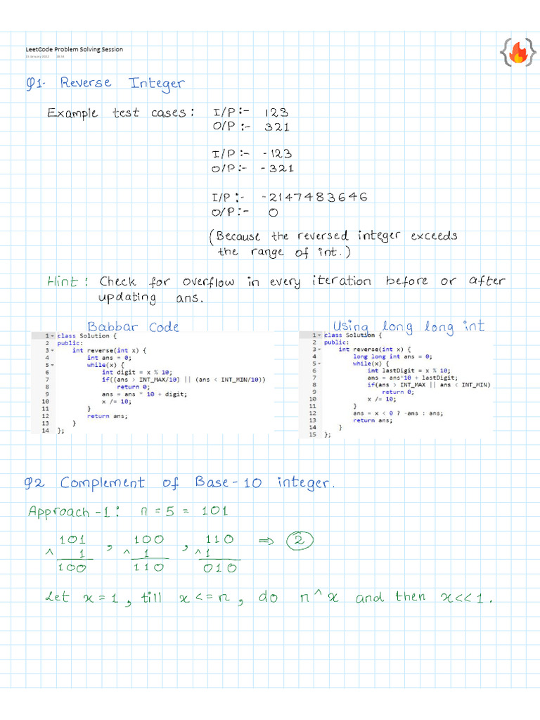 3.LeetCode Problem Solving Session | PDF | Teaching Methods & Materials 3.LeetCode Problem Solving Session | PDF | Teaching Methods & Materials