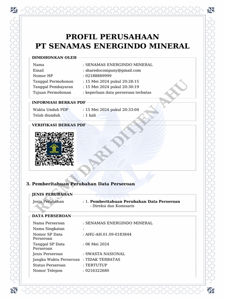 Profil PT SEM | PDF