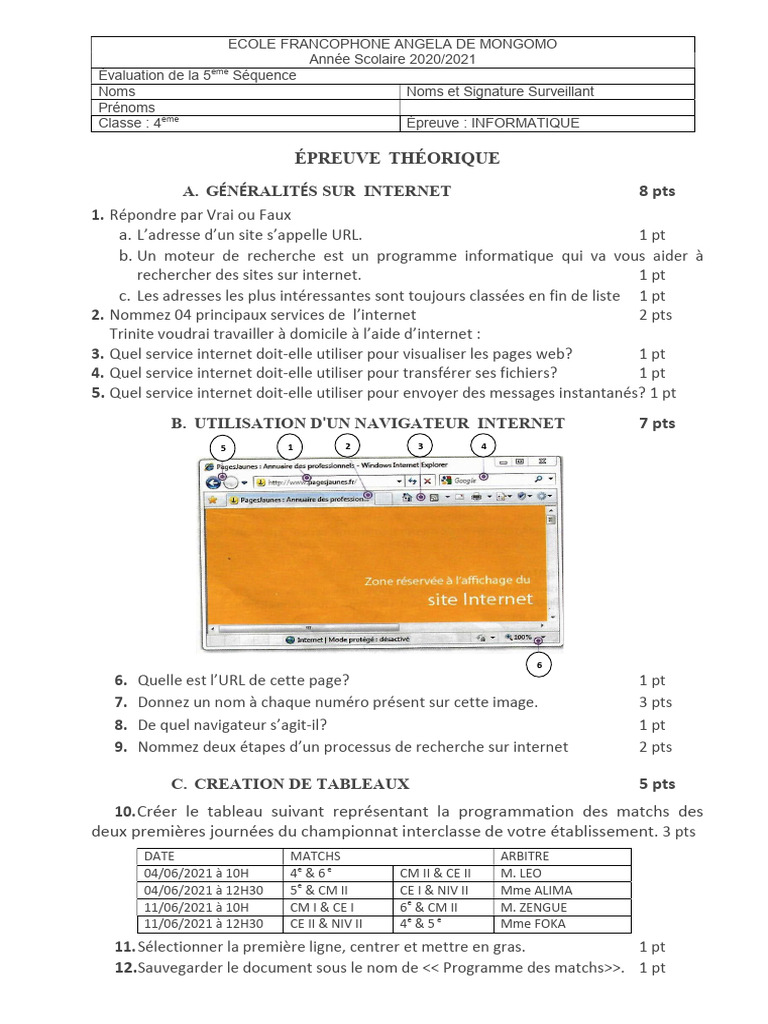 5eme Sequence 4eme 2020 2021 | PDF
